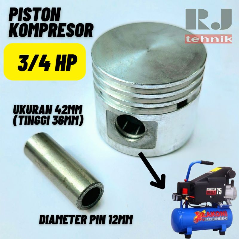 Jual Piston Seher Kompresor Angin Lakoni 3/4HP 0.75HP Spare Part ...