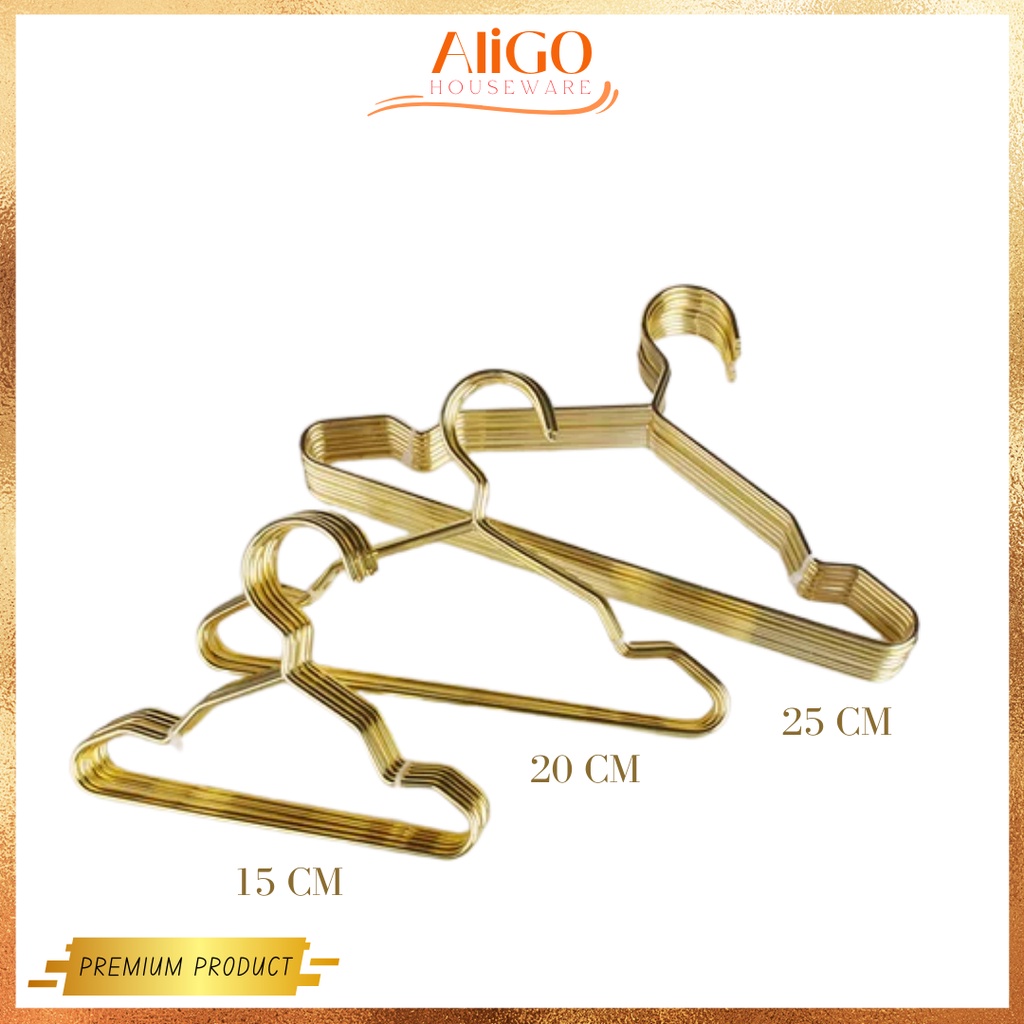 Jual ALIGO Hanger Pasmina Gold PT | Shopee Indonesia