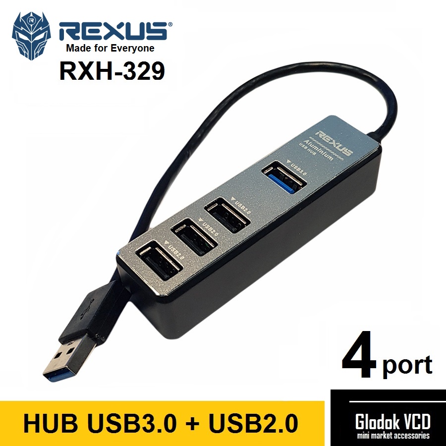 Jual Rexus RXH-329 USB Hub 4Port | Shopee Indonesia