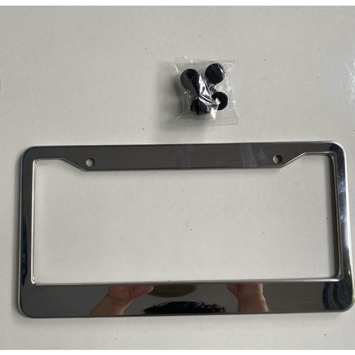 Jual Terlaris Frame Tatakan/Dudukan Plat Nomor Jdm/Usdm/Thailand Chrome ...