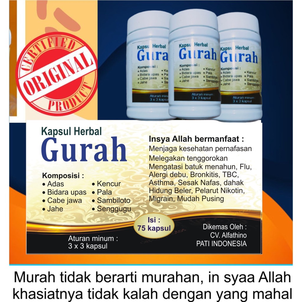 Jual KAPSUL HERBAL GURAH │ KAPSUL HERBAL GURAH DAHAK │ KAPSUL GURAH ...