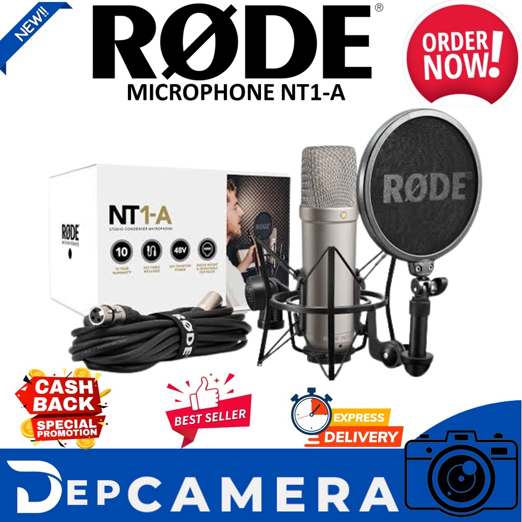 Jual Rode NT1-A Cardioid Condenser Microphone / Rode NT1A | Shopee ...