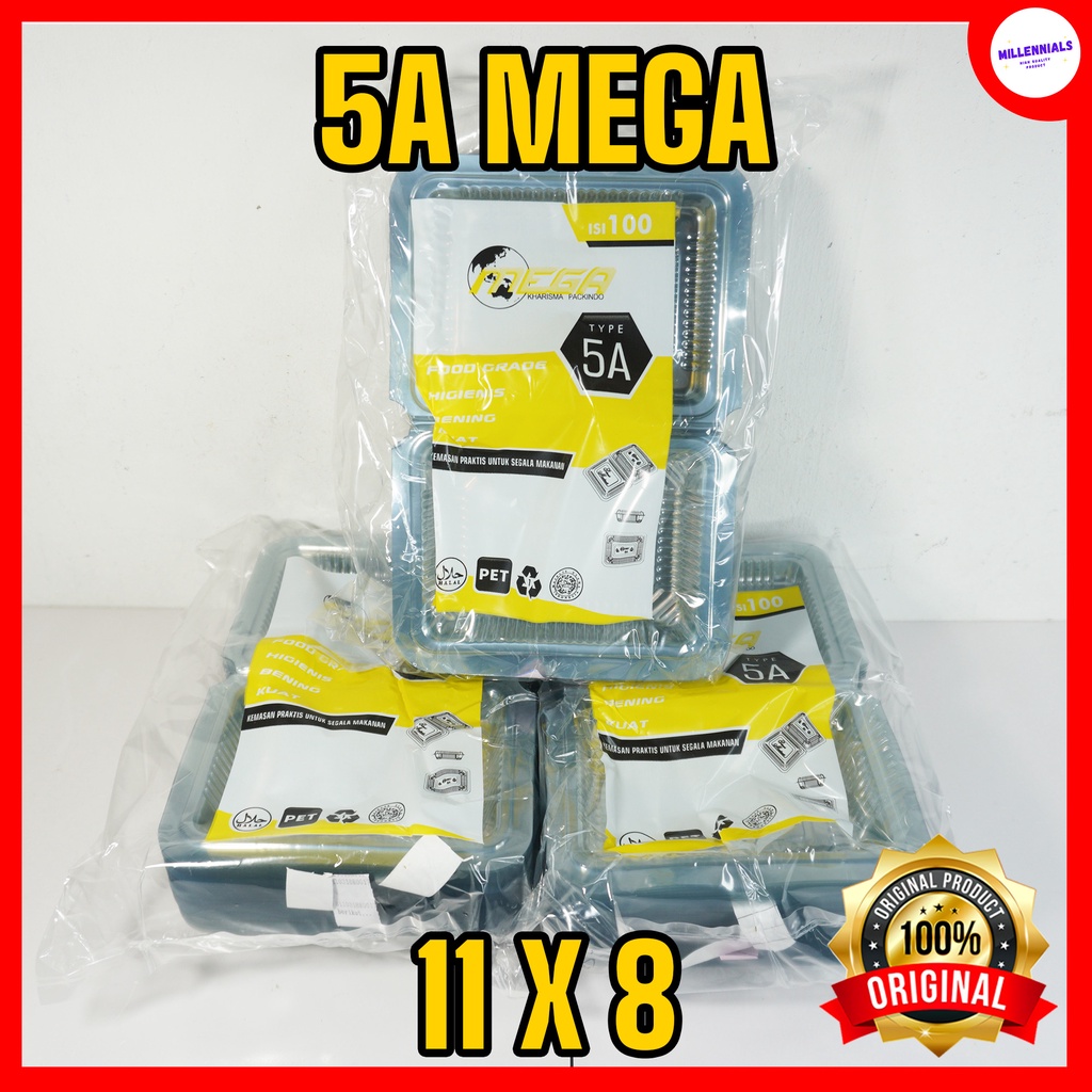 Jual Mika Kue / Mika Kotak 5A Mega / Mika Kue 5A Isi 100 pcs | Shopee ...