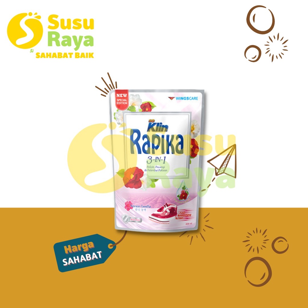 Jual RAPIKA KOREAN CAMELLIA/SAKURA STRAWBERRY 400ML (REFILL) | Shopee ...