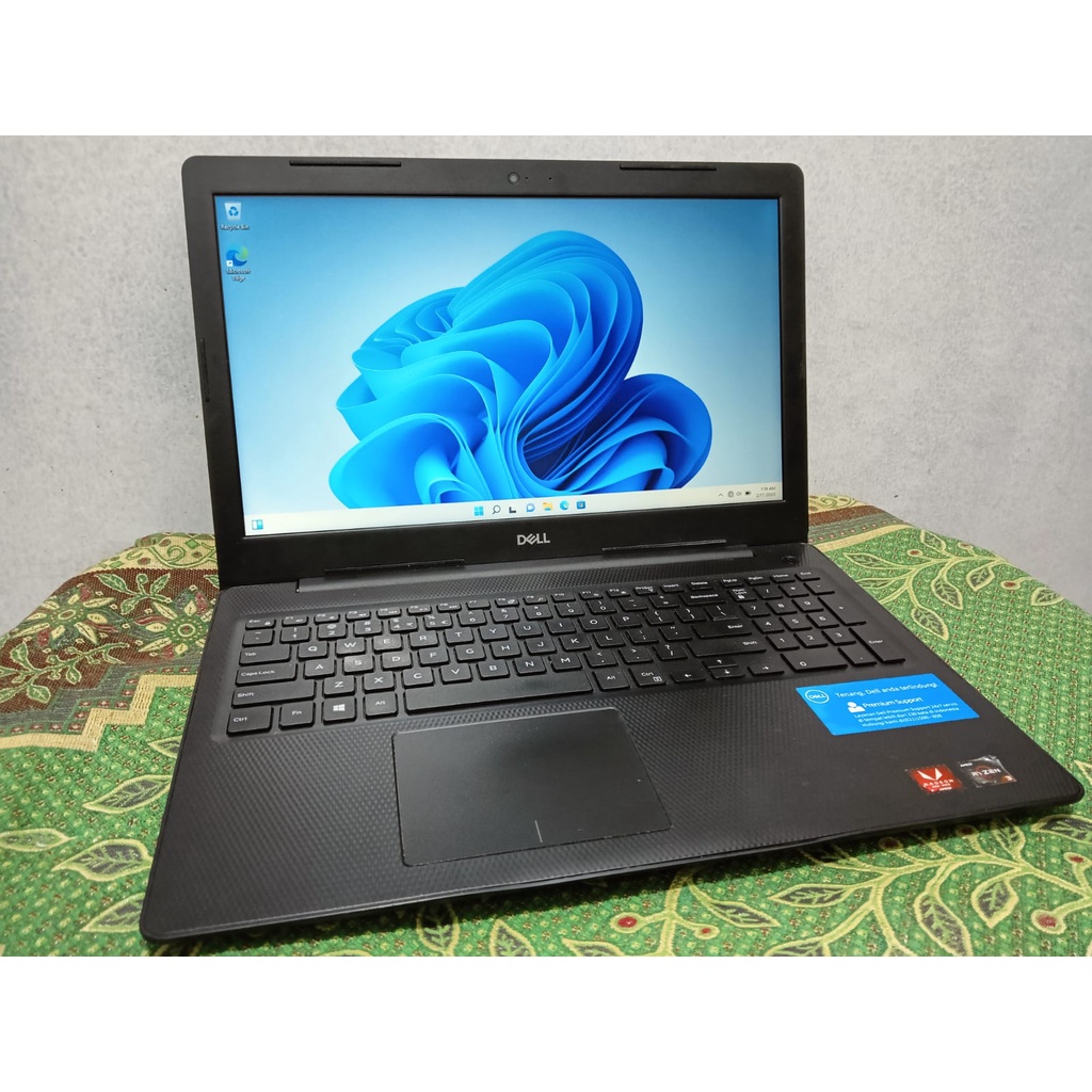 Jual laptop dell 3585 amd ryzen 3 2200u ram 4gb hdd 1tb ssd m2 128gb ...