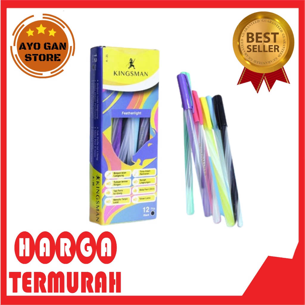 Jual Kingsman Pulpen Ulir Lilin A35 0.5mm Pen Ballpoint (1PCS) | Shopee ...