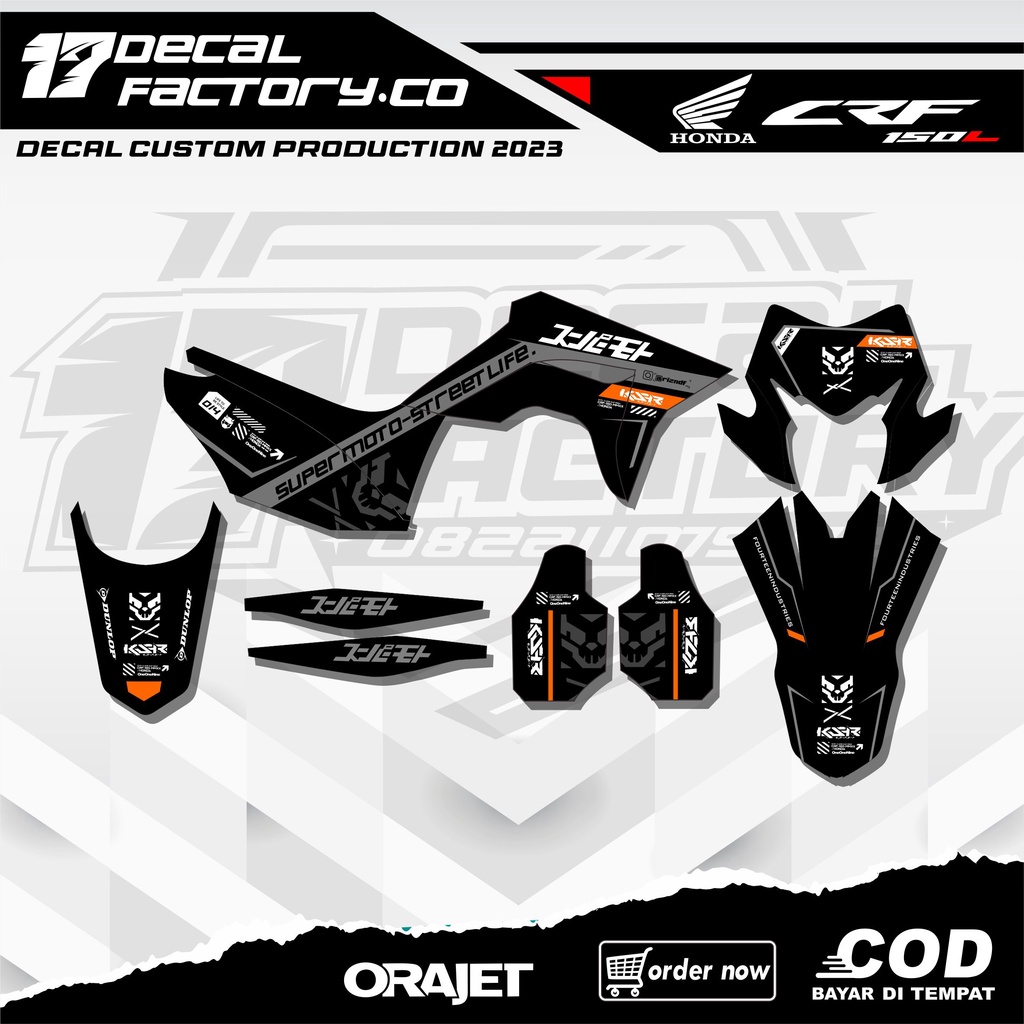 Jual Stiker Decal CRF 150 Full Body - Seticker Variasi motor CRF 150L ...