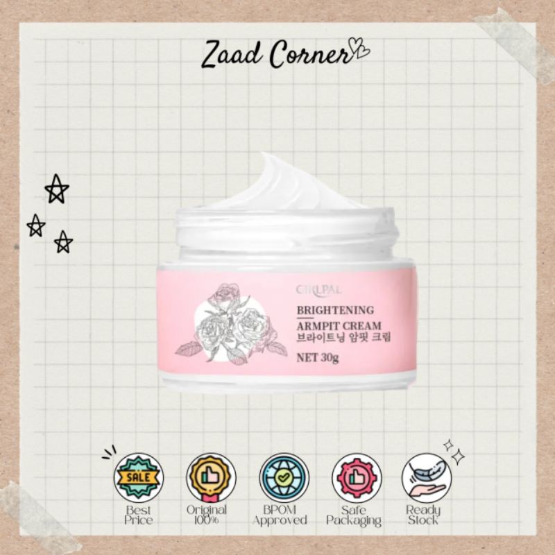 Jual Girlpal Rose Underarm Cream | 30 g | Shopee Indonesia