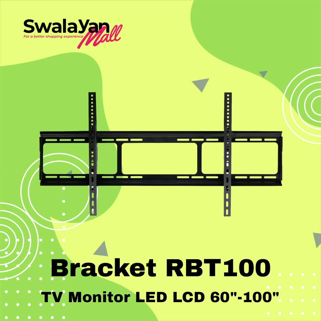 Jual Rodson RBT100 Bracket TV Monitor LED LCD PDP 60"- 100" inch Wall ...