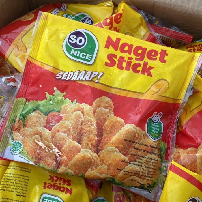 Jual So nice naget stik 250gr | Shopee Indonesia