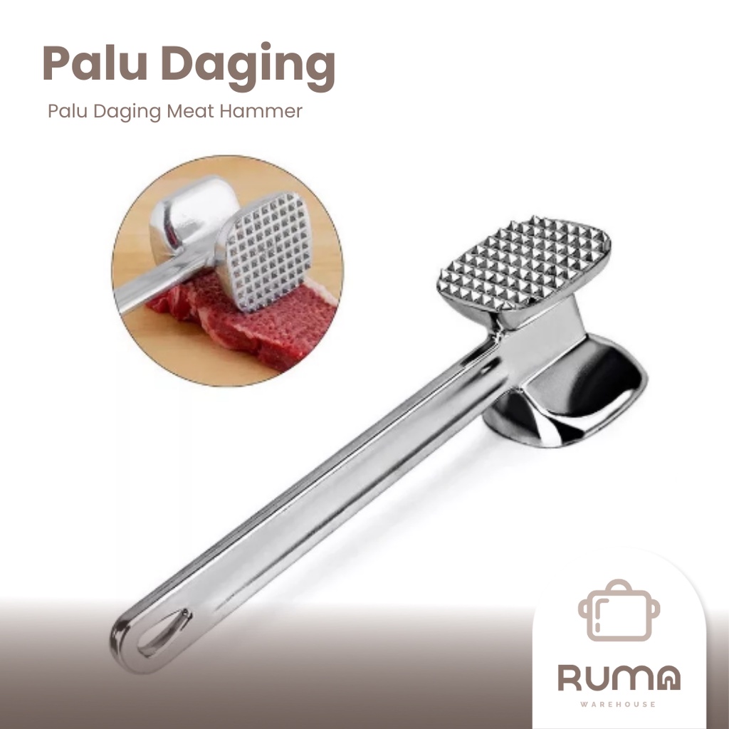 Jual PALU DAGING Pelembut Pelunak Daging Stainless Steel Geprekan ...