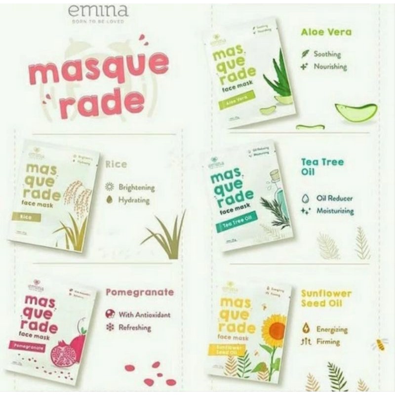 Jual Emina Mas Que Rade Face Mask Masker Wajah 23g | Shopee Indonesia