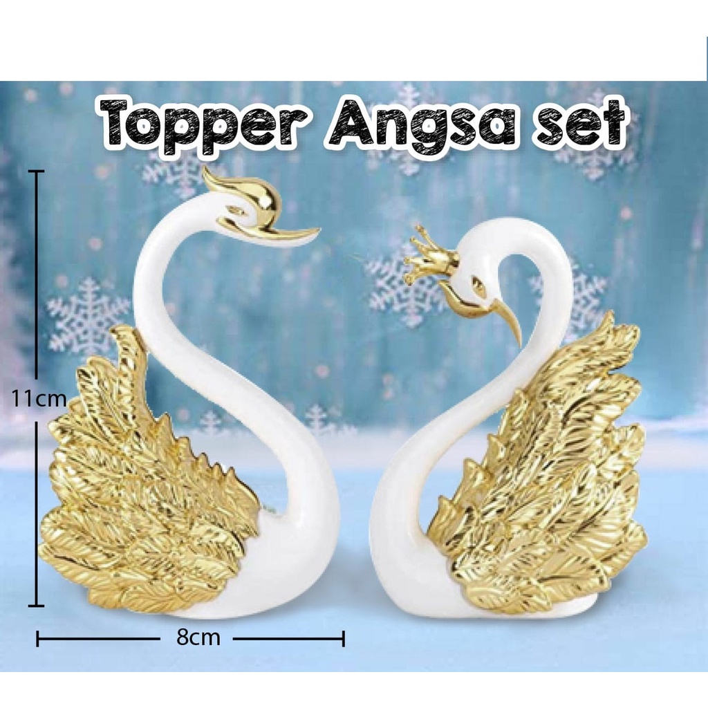 Jual Topper angsa 1 set - topper angsa - patung angsa | Shopee Indonesia
