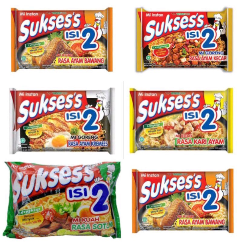 Jual MIE SUKSESS ALL VARIAN GORENG SOTO RENDANG KARI AYAM KREMES GEPREK ...