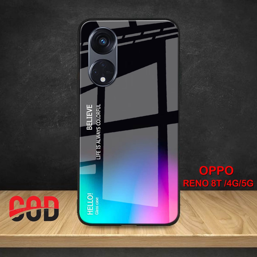 Jual [A17] Case Oppo Reno 8T 4G / 5G - Softcase Kaca Kilau Oppo Reno 8T ...