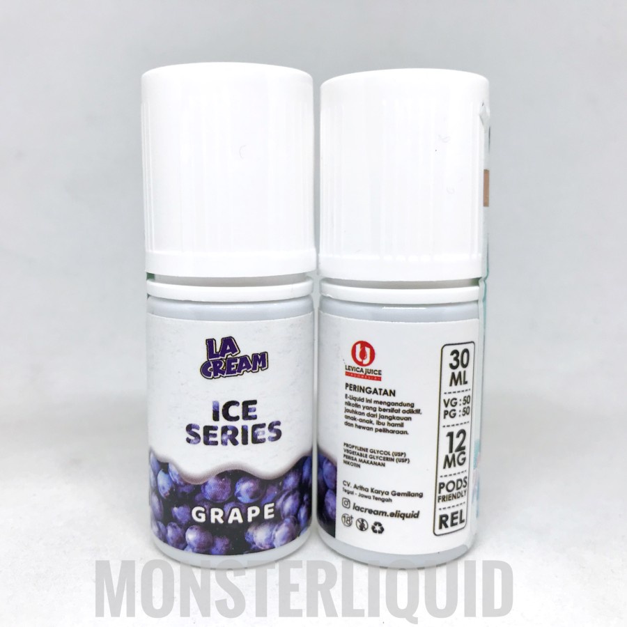 Jual PODS FRIENDLY LA CREAM ICE GRAPE BY LEVICA JUICE 12MG 30ML ...