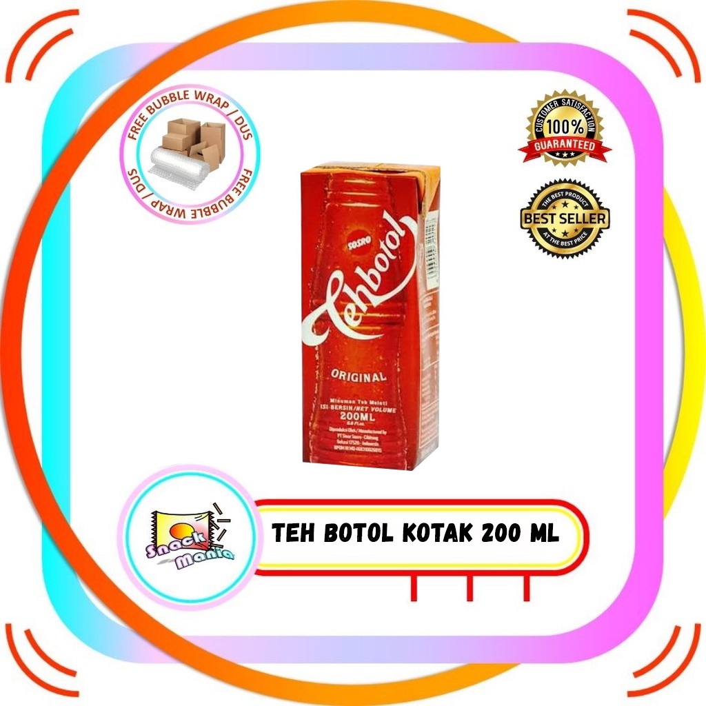 Jual Teh Botol Sosro Kotak Original Melati 200 ml Jasmine Tea | Shopee ...