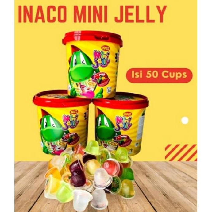Jual inaco mini jelly isi 50 + gratis toples | Shopee Indonesia