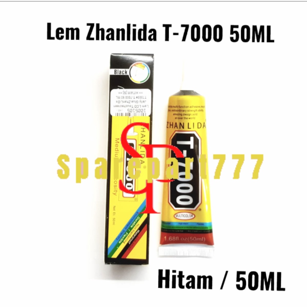 Jual Lem LCD Touchscreen Backdoor - Zhandila T-7000 50ml Warna Hitam - Zhandila Zhan Li Da T7000 ...