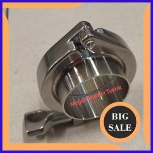 Jual parts Clamp Ferrule Complete SET Stainless 316 L 2 inchi 50.8 mm ...