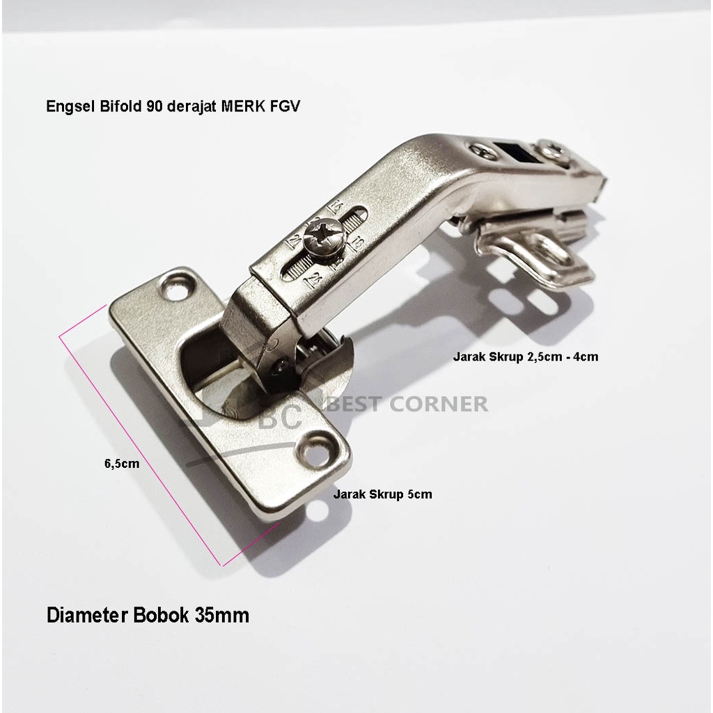 Jual Engsel FGV Bifold / Bivold 90 Derajat / Engsel Sendok Sudut ...
