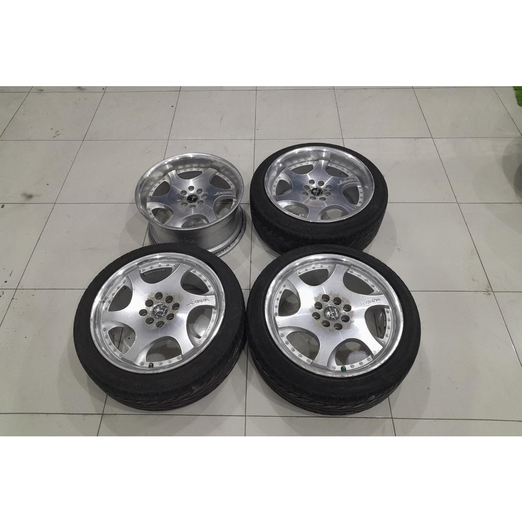 Jual Velg Bekas Mobil Racing KRANZE Ring 17 Lebar 7,5/8,5 Hole 4X100 4X114,3 S/P Untuk Jazz ...