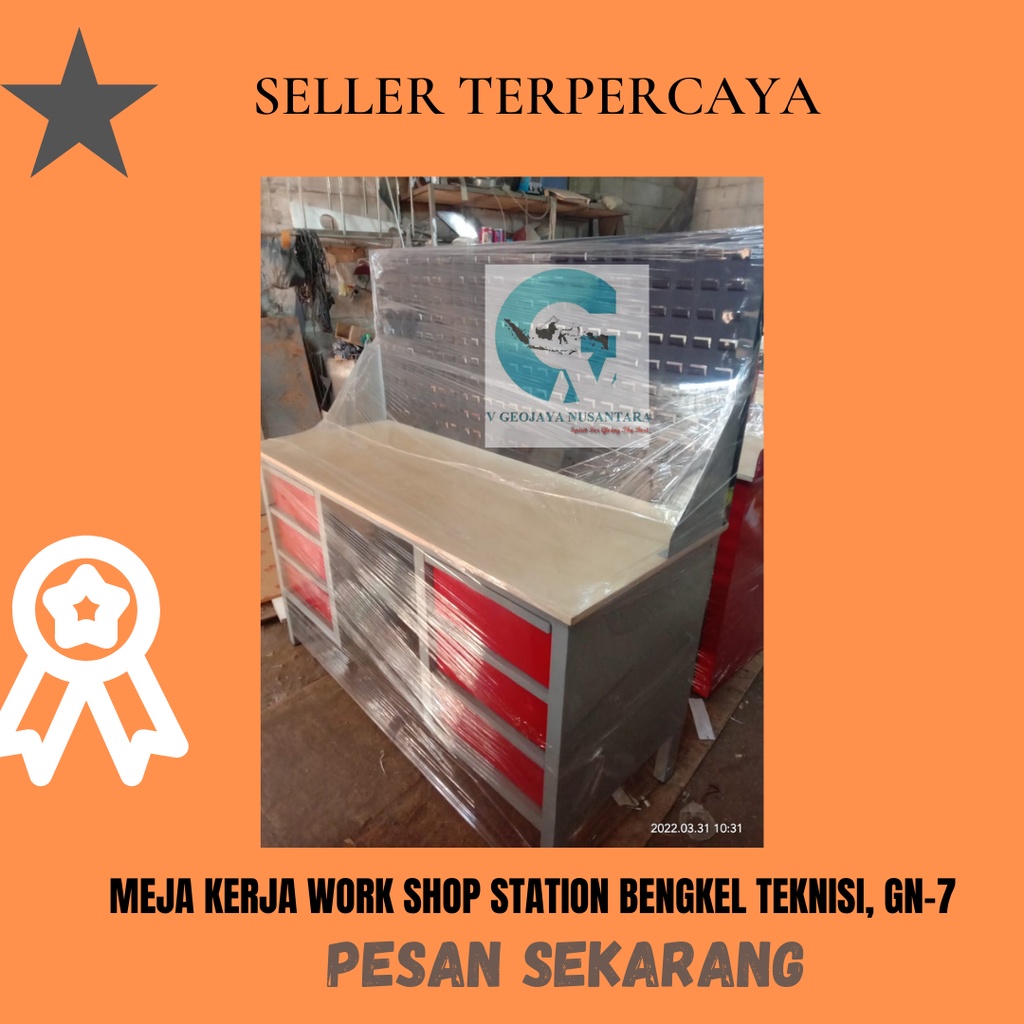 Jual MEJA KERJA WORK SHOP STATION BENGKEL TEKNISI, GN-7 | Shopee Indonesia