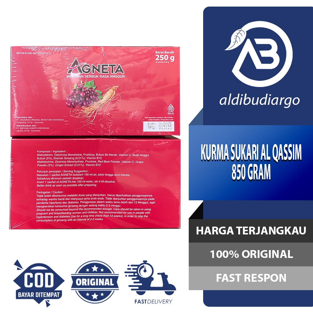 Jual AGNETA MINUMAN SUPLEMEN RASA ANGGUR 1 BOX ISI 25 SACHET | Shopee ...