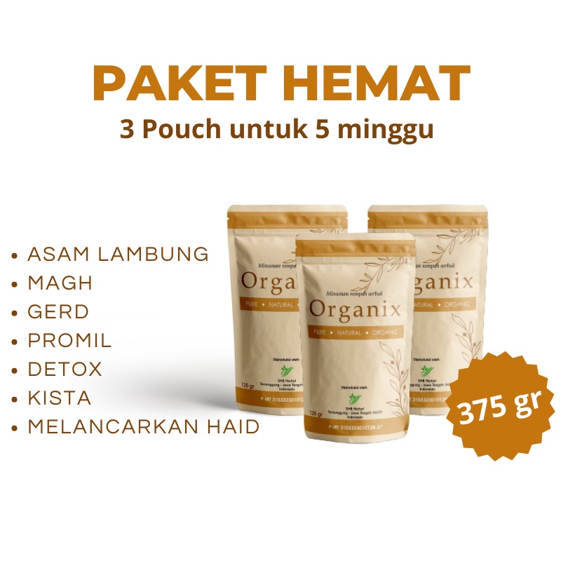 Jual Paket Hemat Ramuan ORGANIX Herbal Asam Lambung – Maag – GERD ...