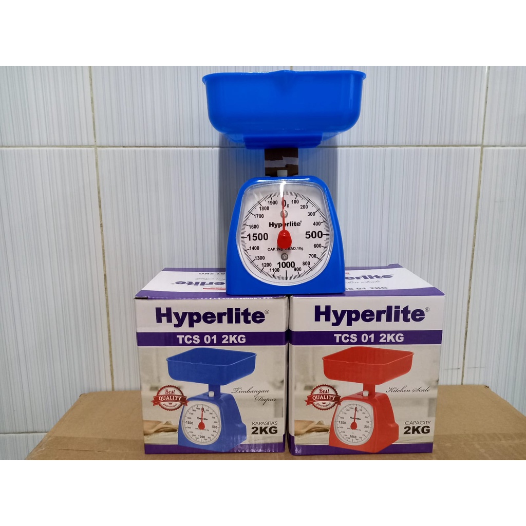 Jual Timbangan Kue/Dapur Hyperlite 2 KG TCS 01 Analog Manual | Shopee ...