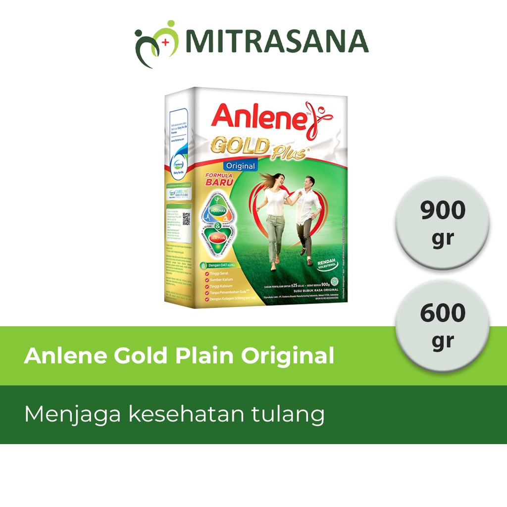 Jual Anlene Gold Plain Original 600/900g | Shopee Indonesia