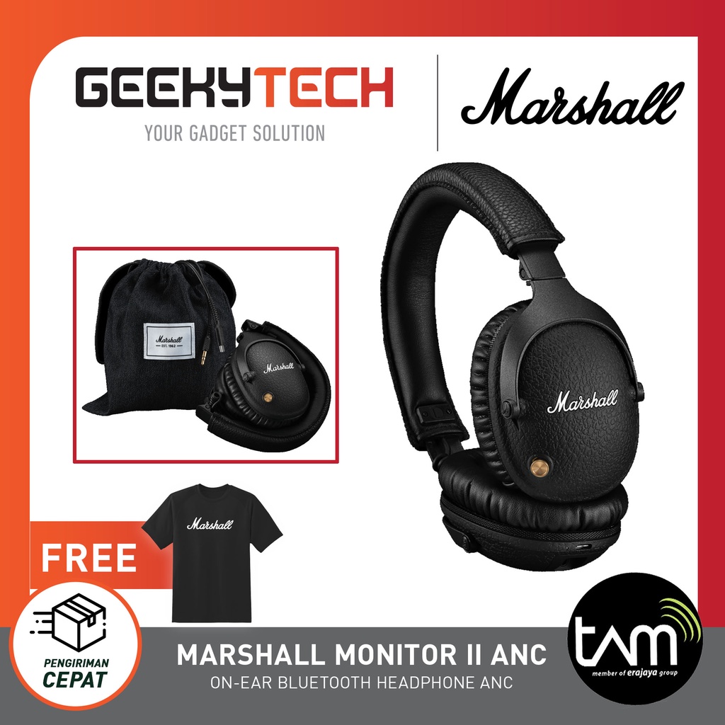 Jual Marshall Monitor II ANC Bluetooth Headphones - Original | Shopee ...