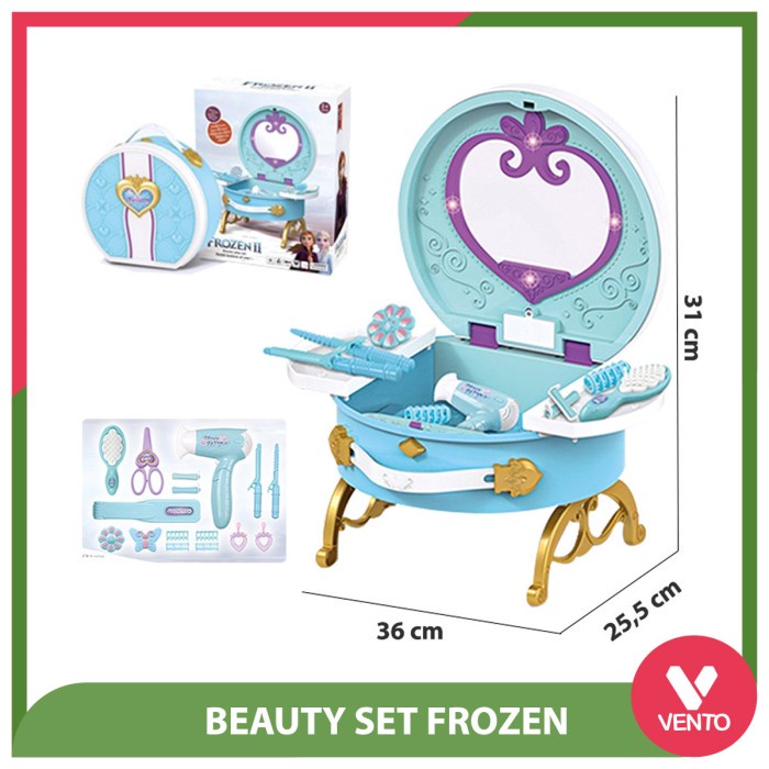 Jual [VENTO TOYS] Mainan Anak Beauty Set Koper Frozen / Mainan Koper ...