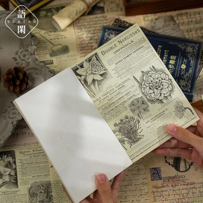 Jual Retro Romantic Fancy Deco Paper / Kertas Stiker Tempel / Kertas ...