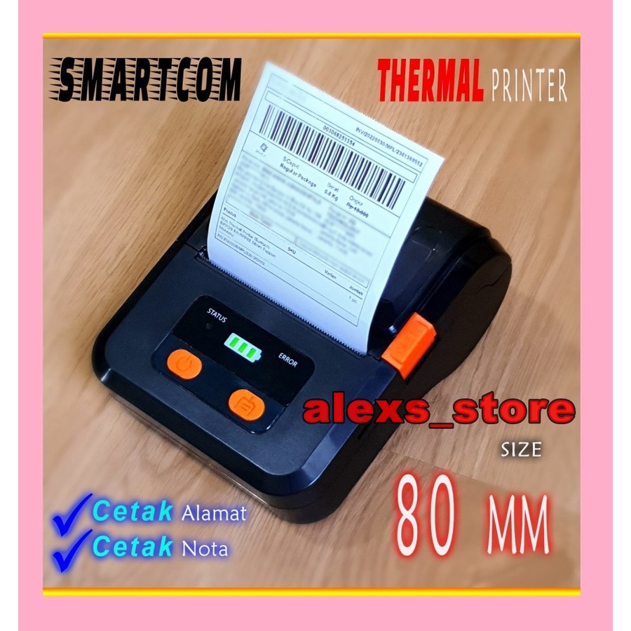 Jual Printer LABEL Thermal Bluetooth SMARTCOM 80 mm TRANSFORMERS 80mm | Shopee Indonesia