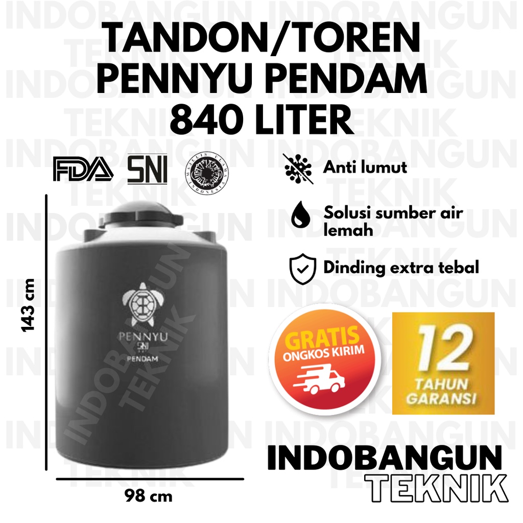 Jual Tandon Toren Tangki Air Pennyu 800 Liter 840 Liter Pendam Tanam ...