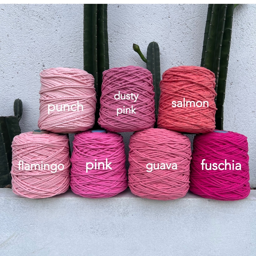 Jual Tali macrame warna 4mm cotton 1kg ( PART 1 ) | Shopee Indonesia
