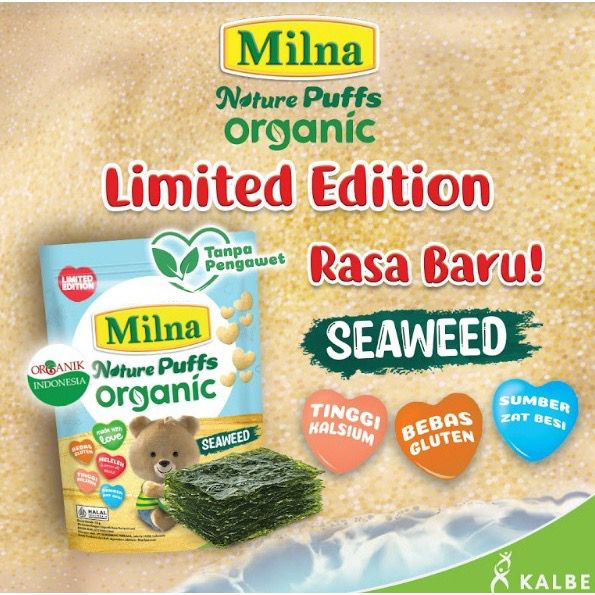 Jual MILNA Nature Puff Organic 15gr (ada 3 varian) / Milna Puffs ...