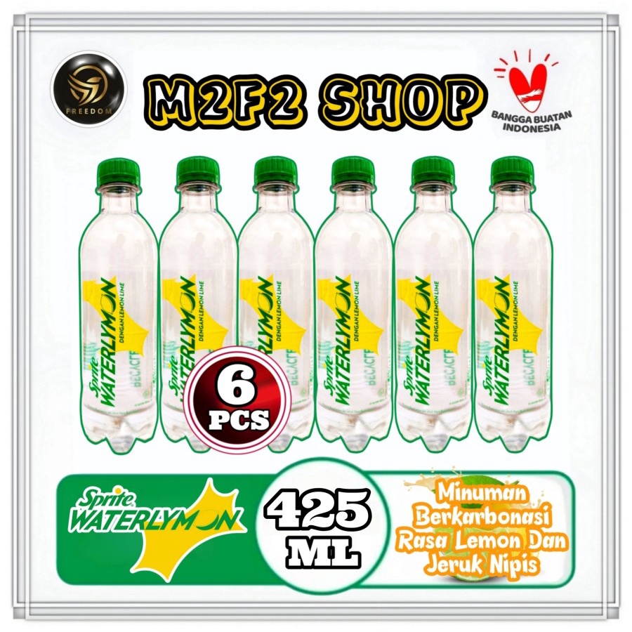 Jual Sprite Waterlymon Rasa Lemon Lime Jeruk Nipis Botol Pet 425 ml ...