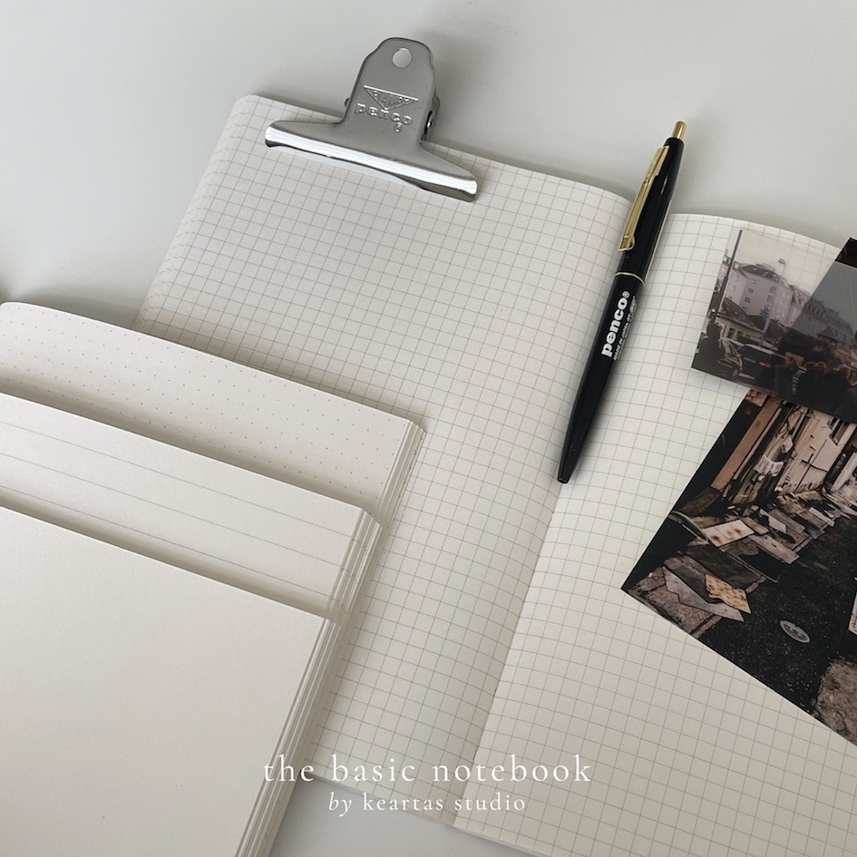 Jual The Basic Notebook - A5/A6/A7 Grid/Dotted/Lined/Blank Notebook by ...
