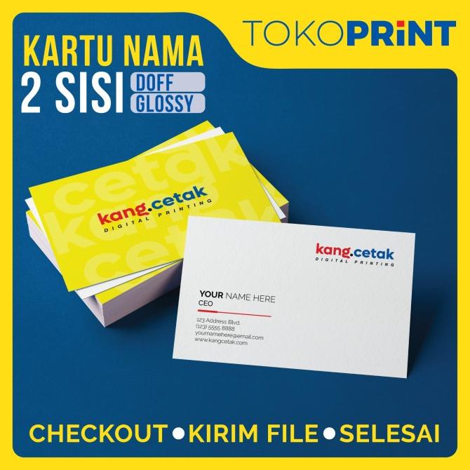 Jual Terbaru !!! Kartu Nama 2 Sisi / Business Card / Id Card / Cetak ...