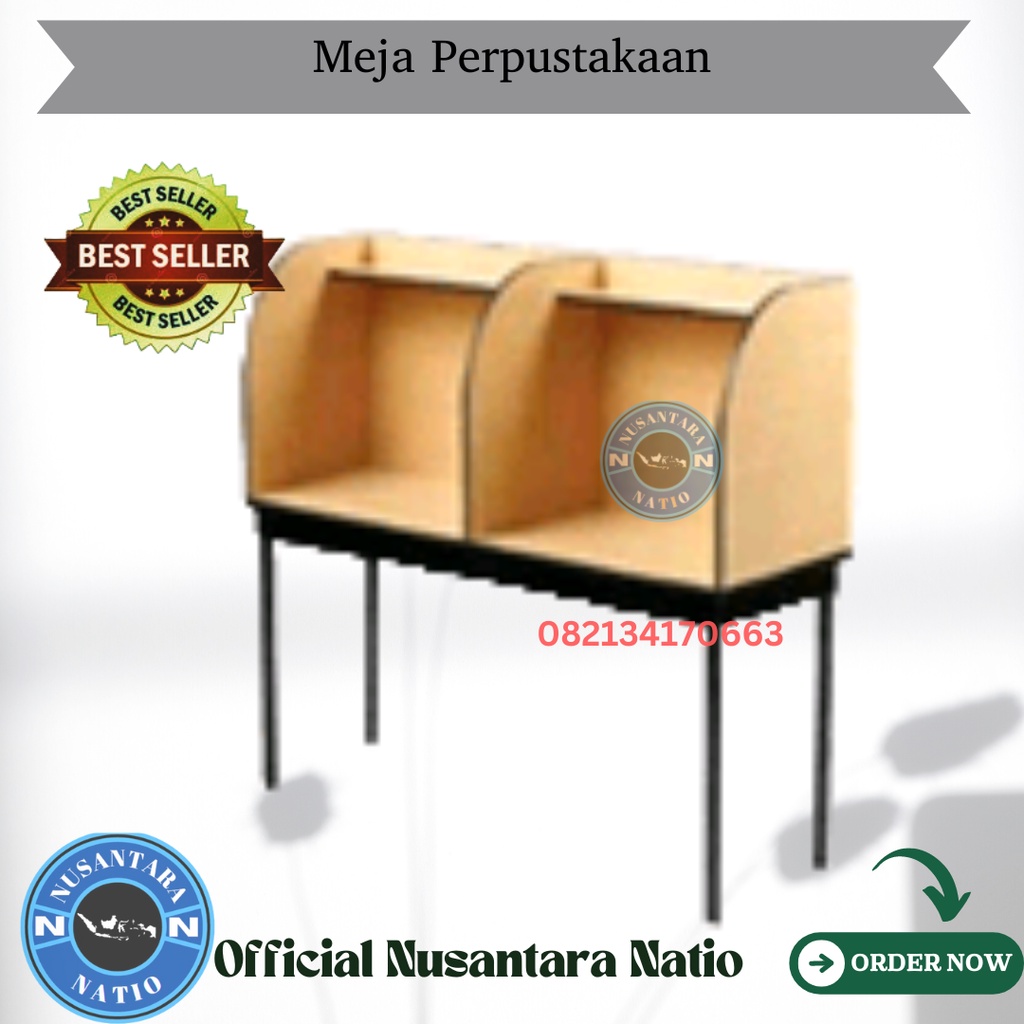 Jual Meja Perpustakaan 4 (MP4) 180 x 60 x 130 cm | Shopee Indonesia