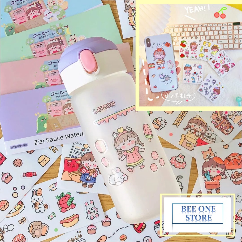 Jual BEE ONE - Stiker Kartun Korea Lucu Sticker Aesthetic Cute DIY ...