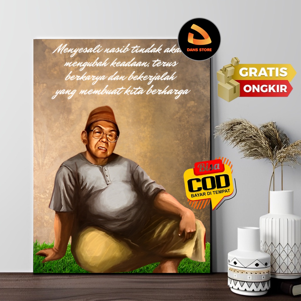Jual Gus Dur Poster Dekorasi Kayu Hiasan Pajangan Dinding Walldecor ...