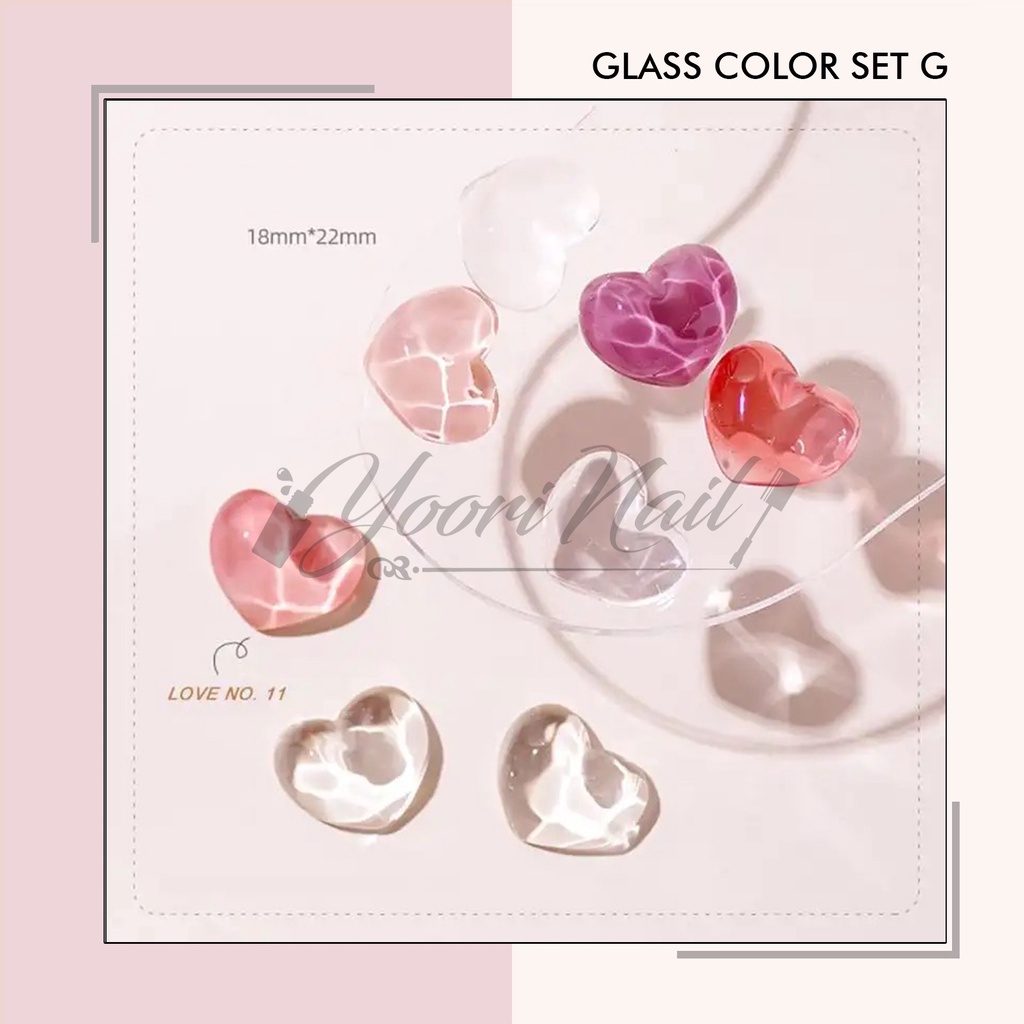Jual 40pcs Glass color set 40 pcs display kutek nail art katalog warna ...