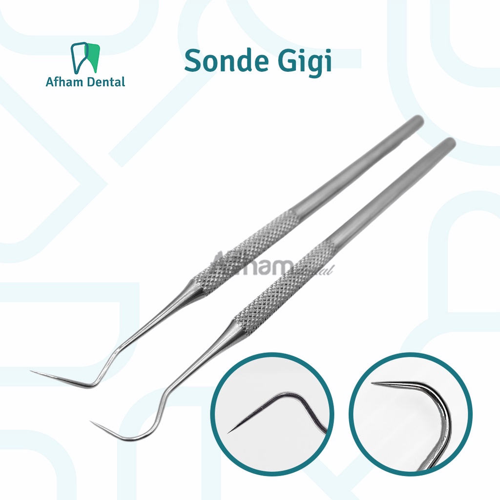 Jual DENTAL SONDE GIGI HALFMOON dan LURUS / INSTRUMENT / INSTRUMEN ...