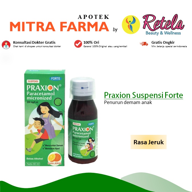 Jual PRAXION 250MG/5ML FORTE 60ML | Shopee Indonesia