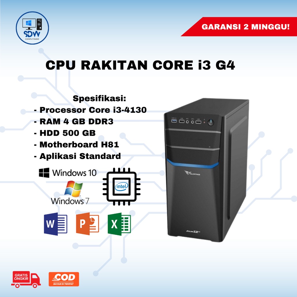 Jual CPU RAKITAN Core i3 Gen4 H81 | Shopee Indonesia
