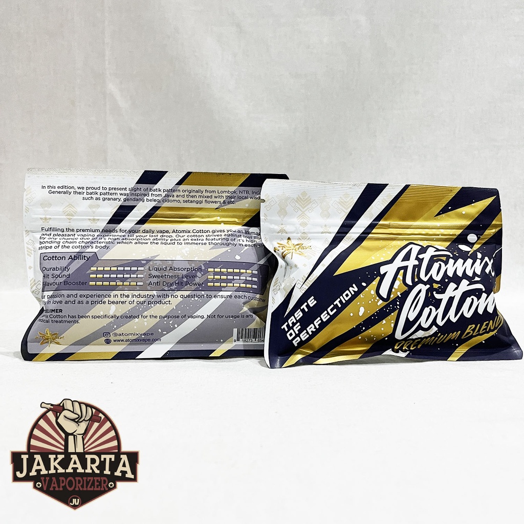 Jual ATOMIX PREMIUM BLEND YELLOW COTTON BY ATOMIX VAPE KAPAS VAPOR ...