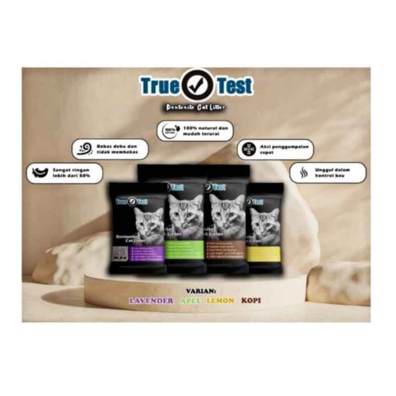 Jual PASIR KUCING TRUE TEST 25 LITTER GUMPAL WANGI KHUSUS GOJEK / GRAB ...
